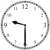 Uhrzeit halbe Stunden lernen - Uhrzeit in der Grundschule interaktiv